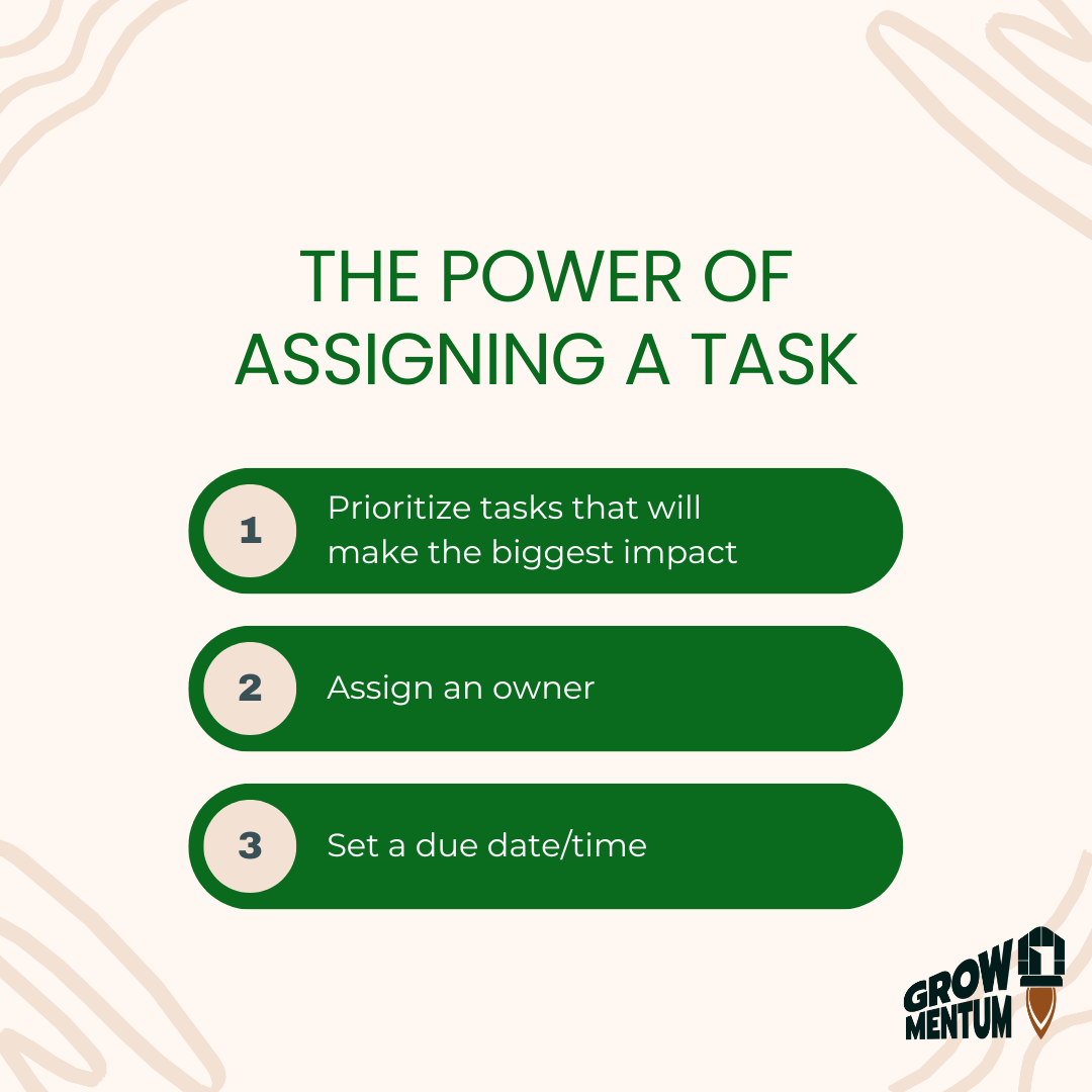 The Power of Assigning a Task